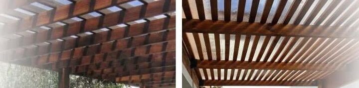 ≡ Pérgola Con Techo Policarbonato